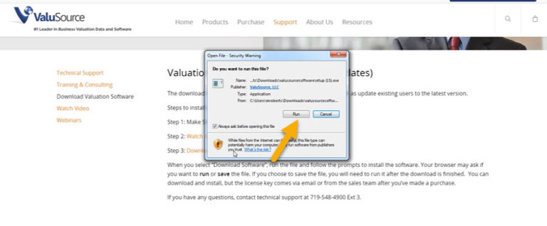 How do I download and install ValuSource Software? - ValuSource Support