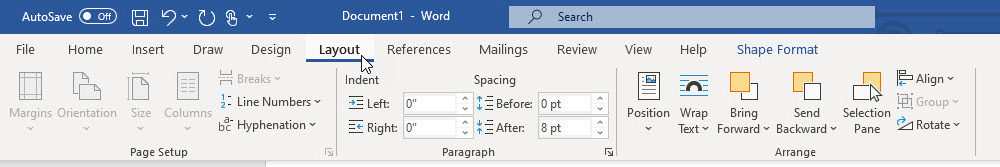 Microsoft Word Tip Step 1 - ValuSource Support
