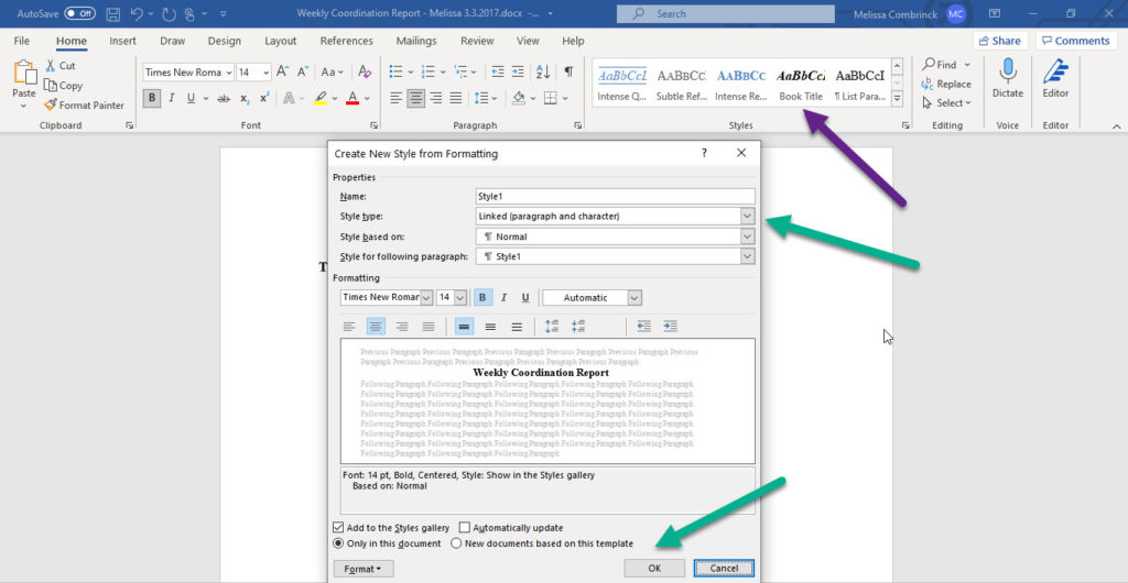 Using Styles in Word - ValuSource Support