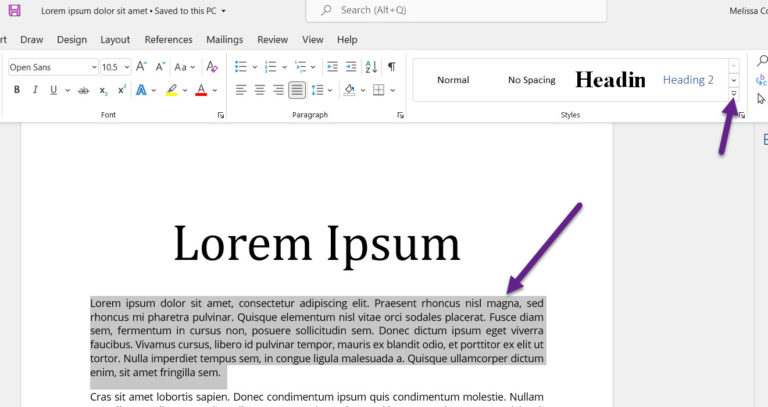 Remove Formatting in Word - ValuSource Support