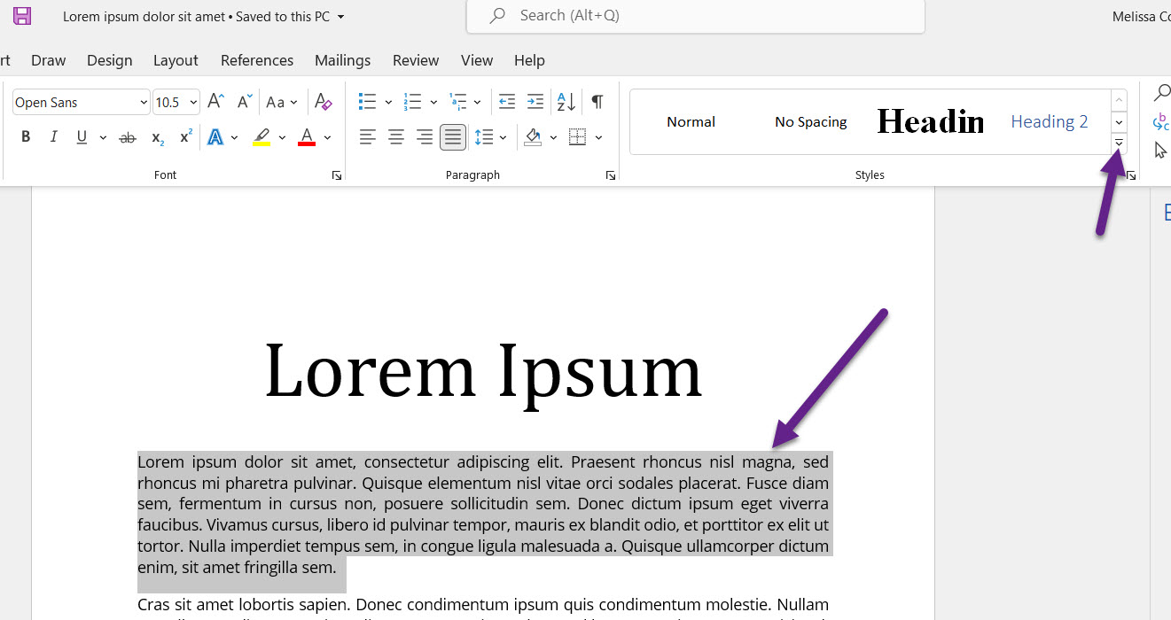 Remove Formatting In Word ValuSource Support