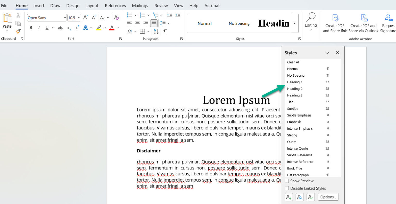 Use “Styles” to Control Formatting Consistently and Build Automatic ...